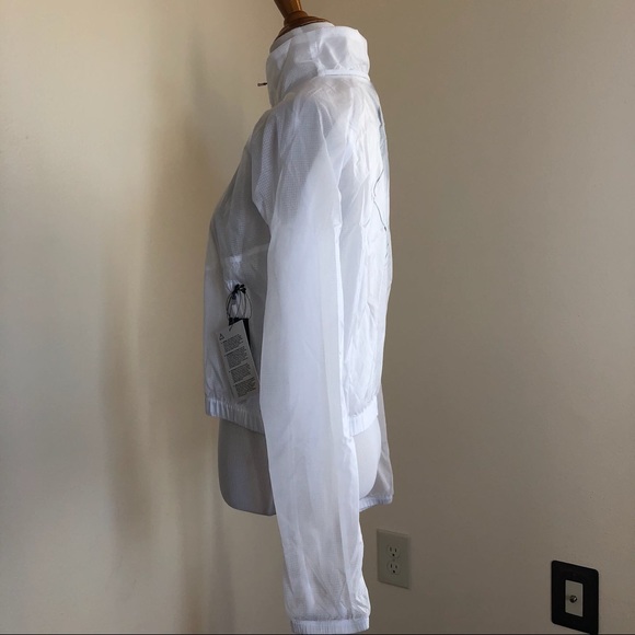 Nike | Jackets & Coats | Nwt Nike White Packable Running Jacket | Poshmark